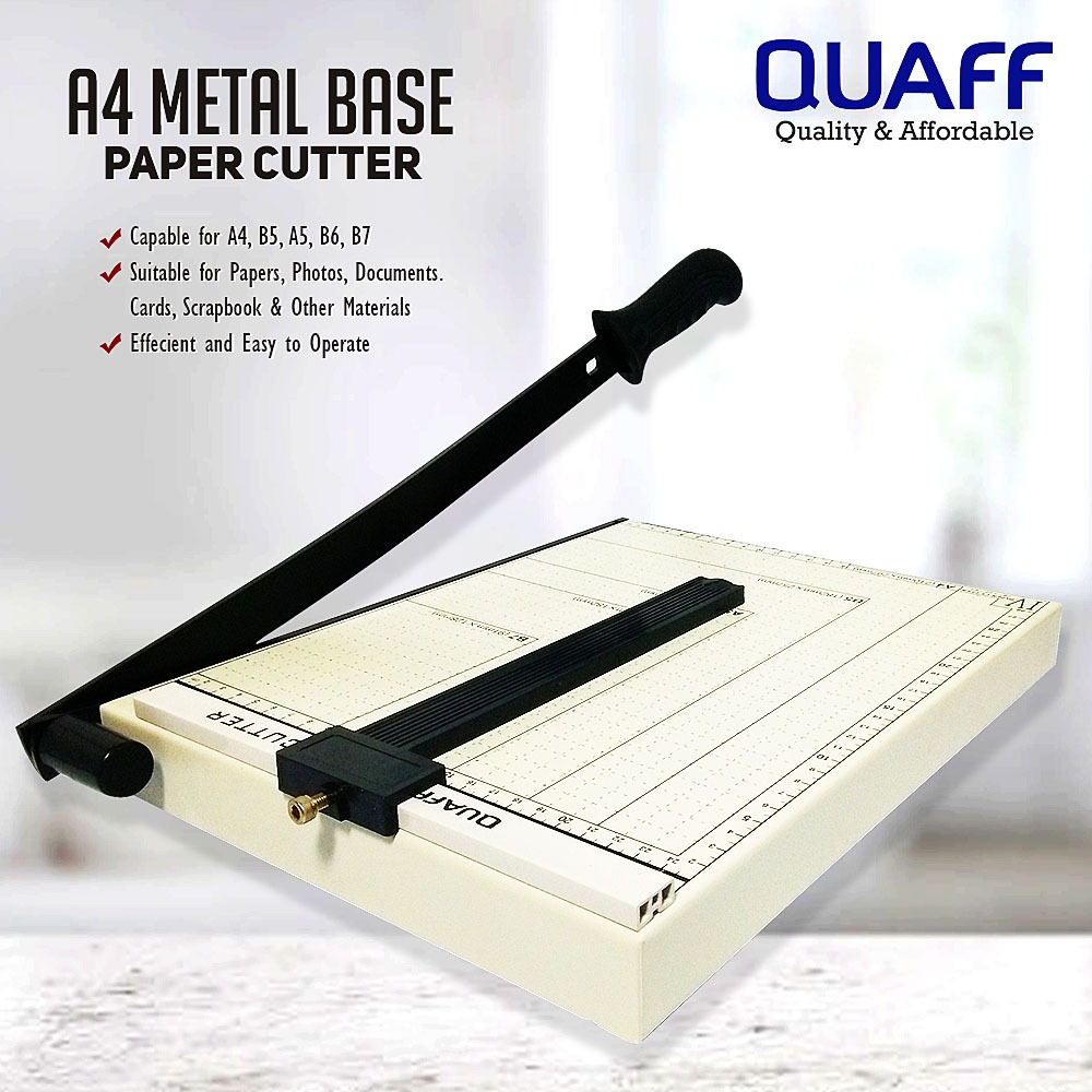 Quaff A3 A4 B4 Size Paper Cutter Wood Metal Base With Adjuster Fixed ...