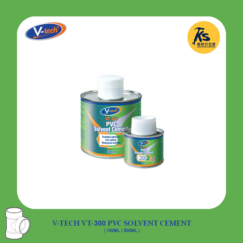V-TECH VT-300 PVC Pipe Solvent Cement ( 100ML | 500ML ) | Shopee Malaysia
