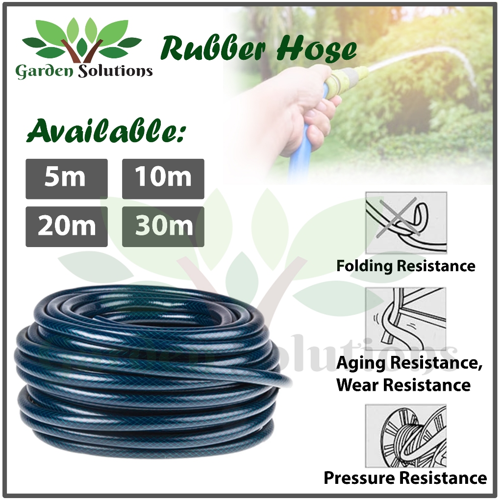 Blue Reinforced PVC Garden Hose: 5m, 10m, 20m and 30m x 2.5mm Options ...