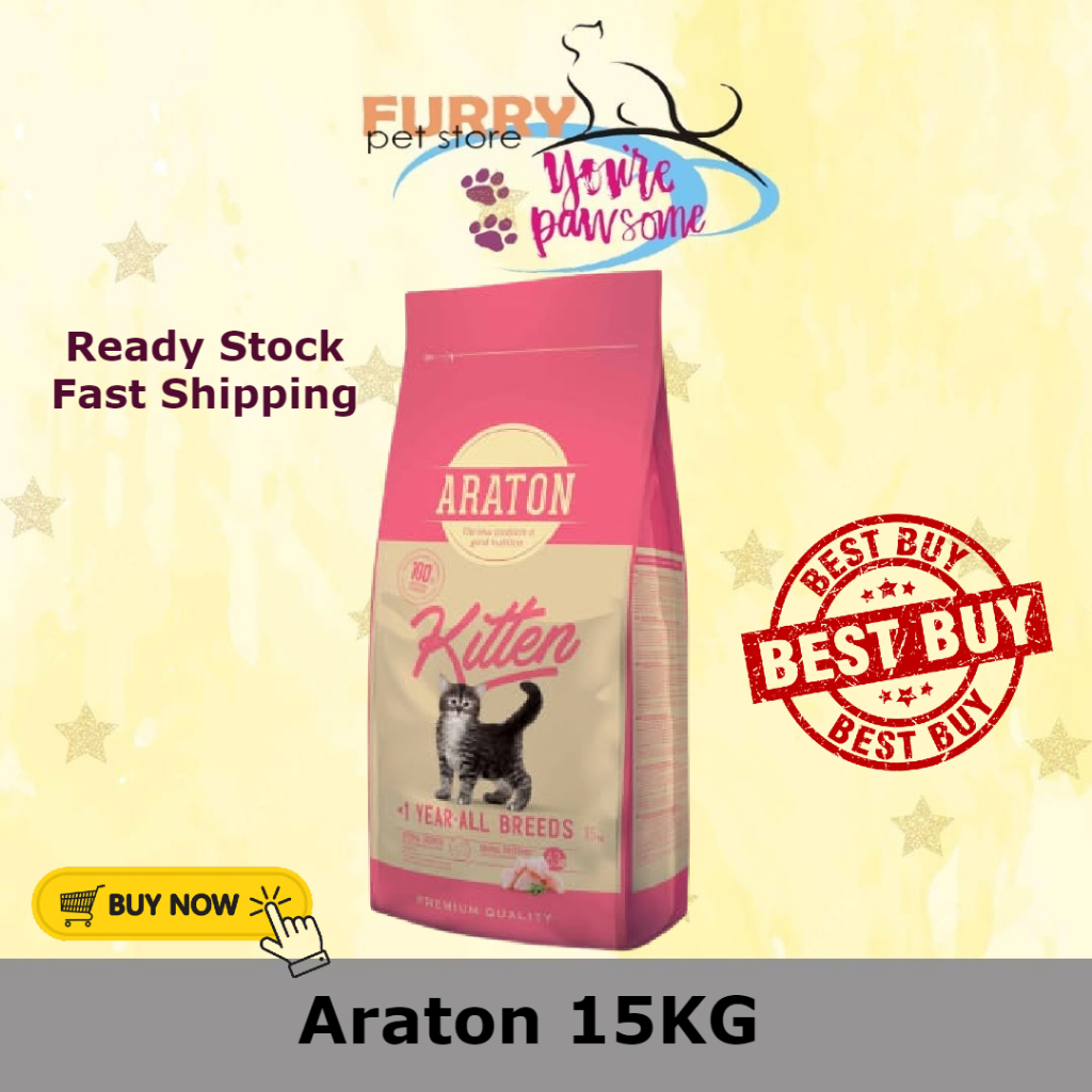 15KG Araton Kitten Dry Cat Food | Shopee Malaysia