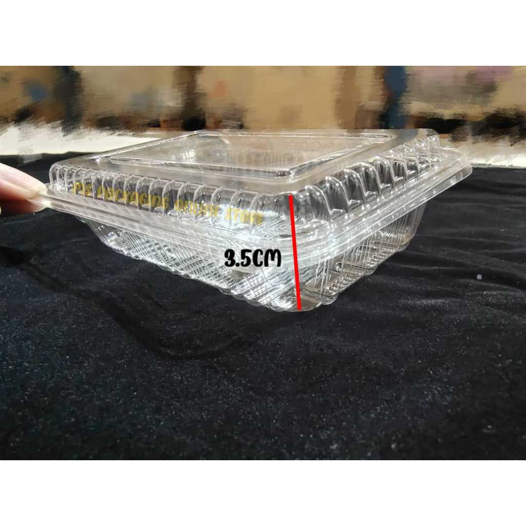 GO - 1H GC - PACK Plastic Tray [ 100pcs± ] Bakery Disposable Plastic ...