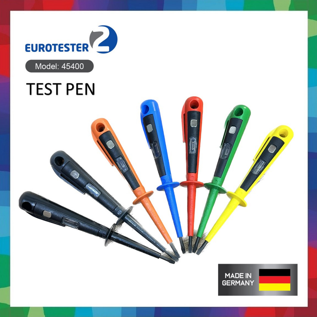 EUROTESTER 250V Test Pen Screw Driver Multi Colour 45400 / AC Electric ...