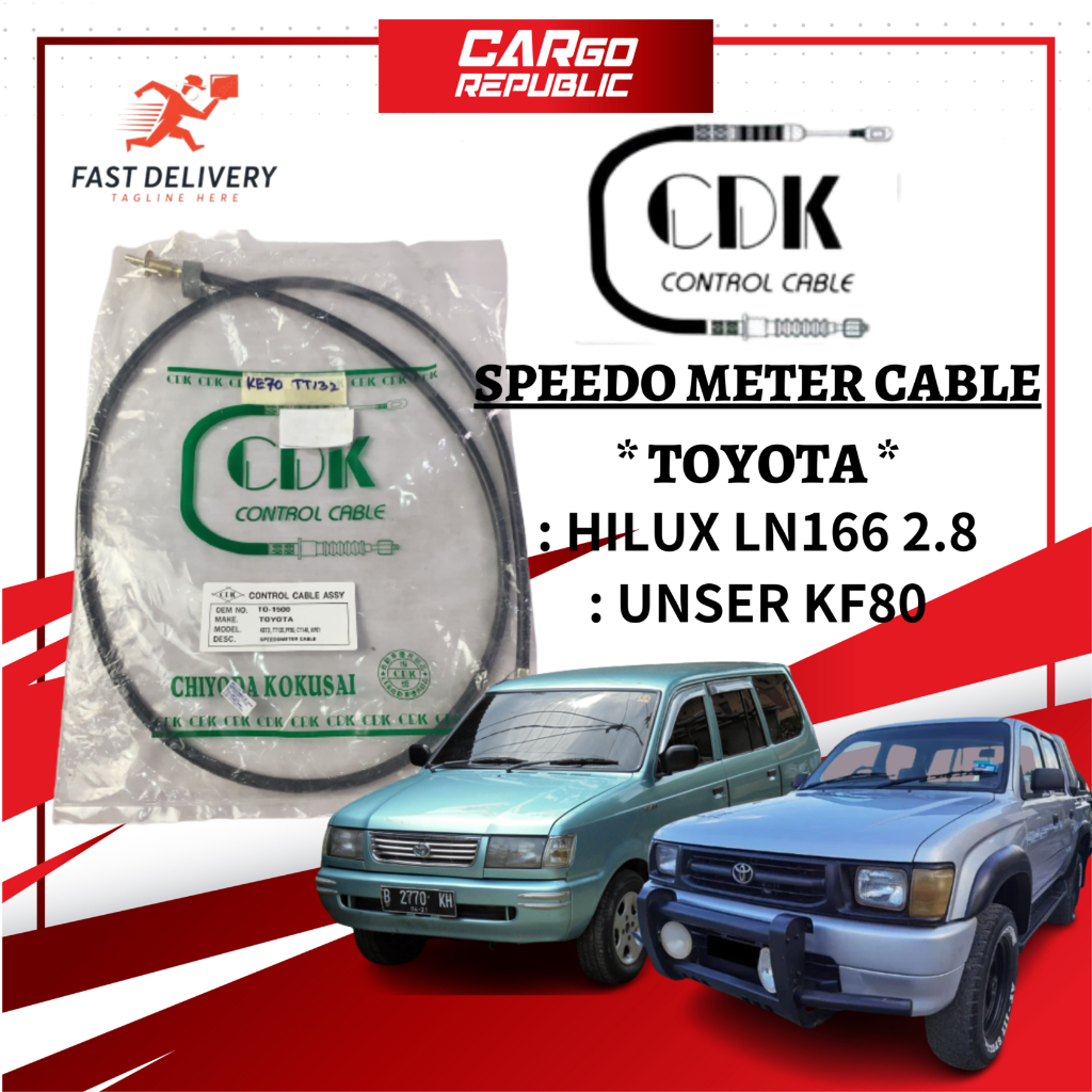 Toyota Hilux Ln166 2.8 , Unser Kf80 TSK Speedo Meter Cable 100% Brand New (CDK) | Shopee Malaysia