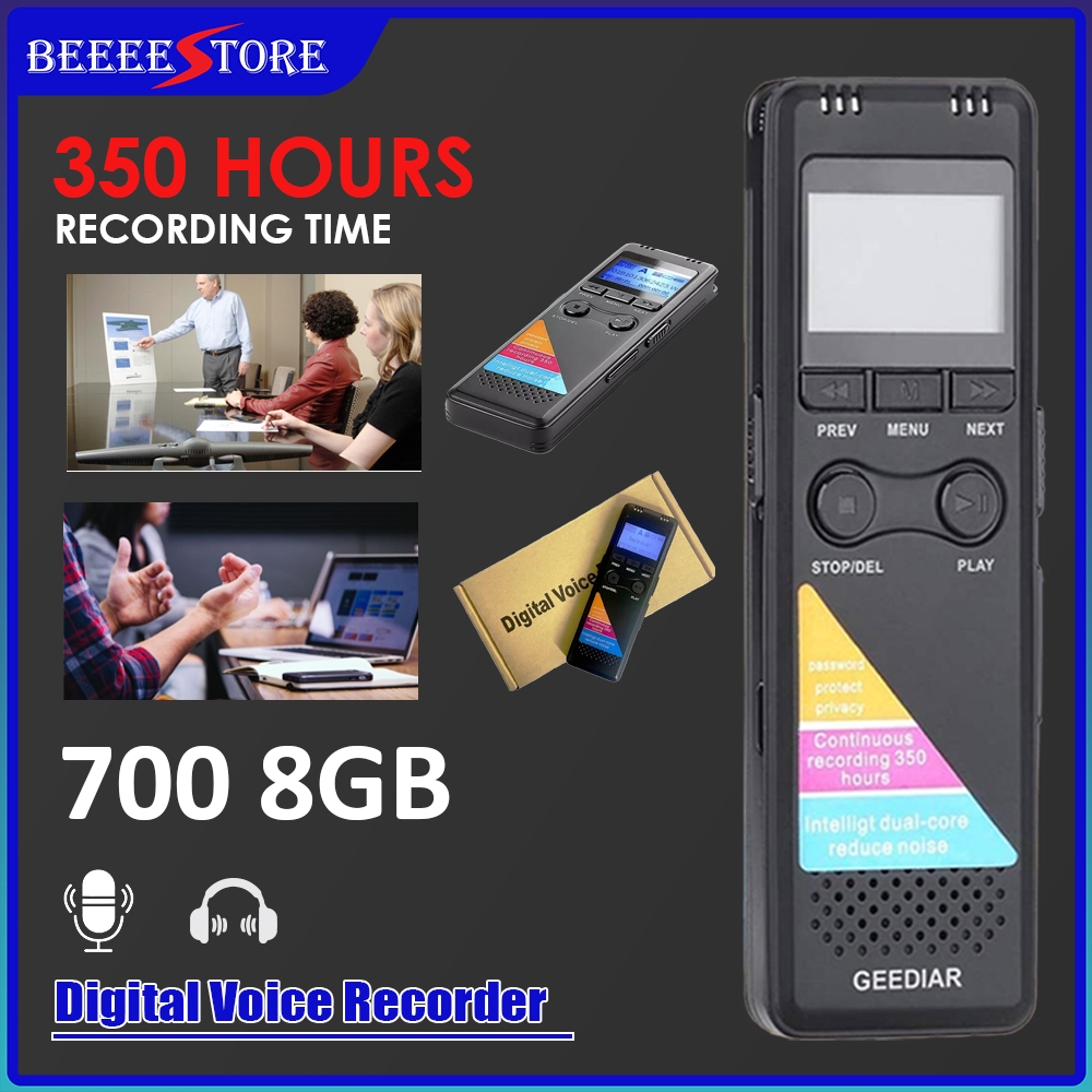 8GB 500/700/806/T95 Digital Voice Recorder Micro Professional Recording ...