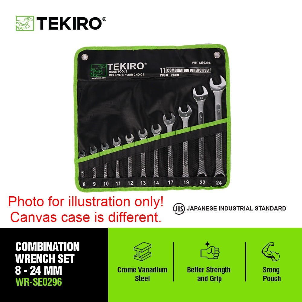 Tekiro Combination Wrench Set 8mm - 24mm Spanar Set | Shopee Malaysia