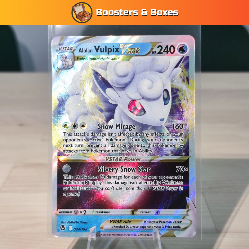 Alolan Vulpix VSTAR (034/195) [Sword & Shield: Silver Tempest] | Shopee Malaysia