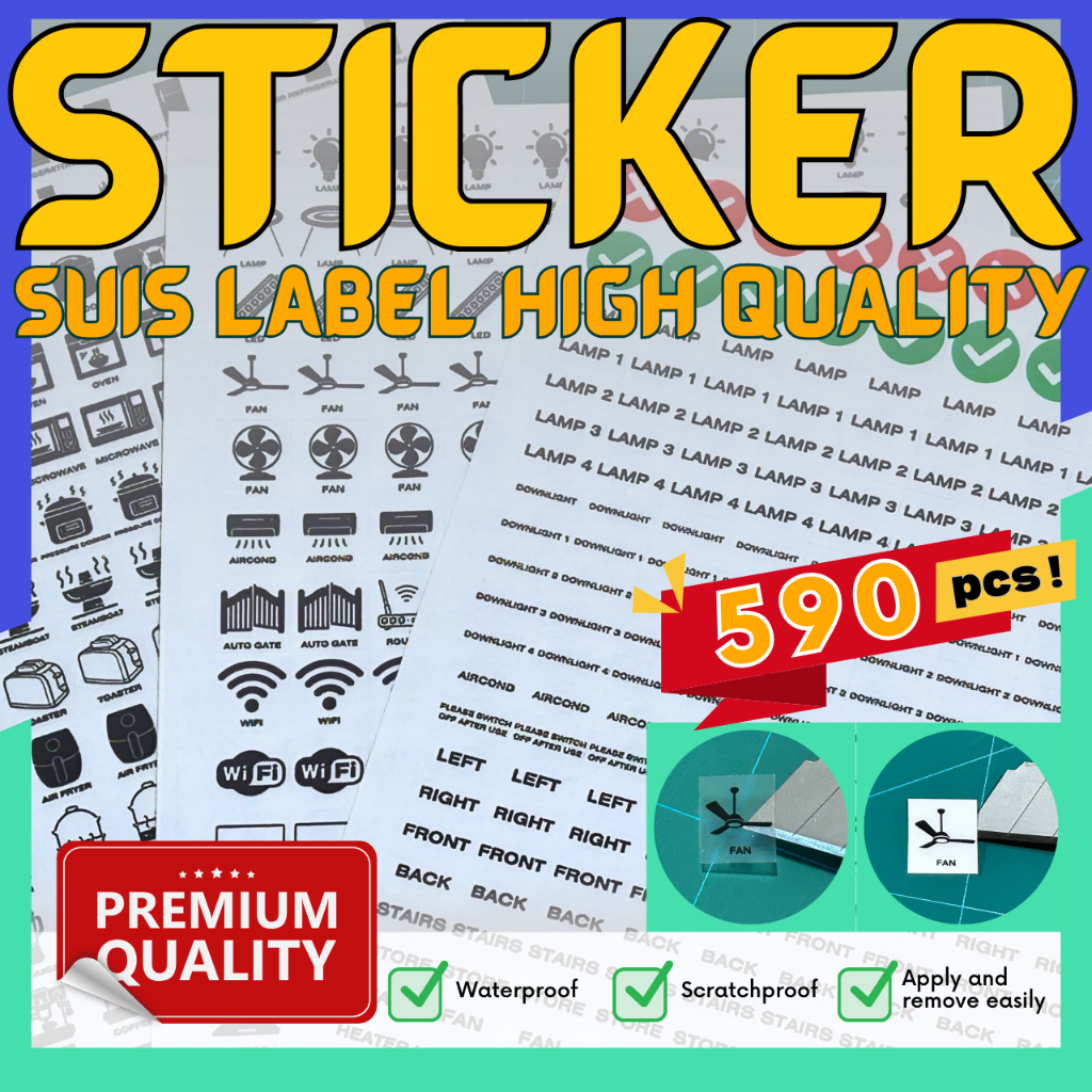 SUGOIPIXEL Switch Sticker Label | Suis Labeling Stiker Elektrik ...