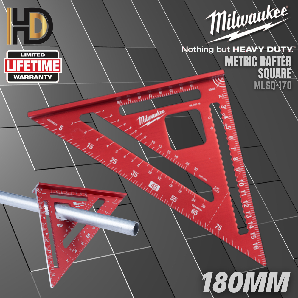 Milwaukee 180MM Metric Rafter Square / Made In USA / Heavy Duty ...