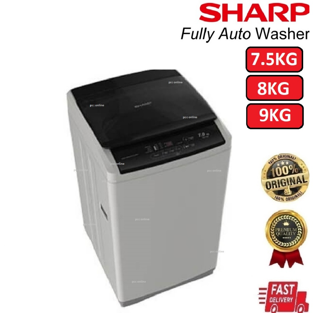 SHARP Washing Machine Fully Auto ES721-7.5KG/ES821-8KG/ES921-9.5KG ...