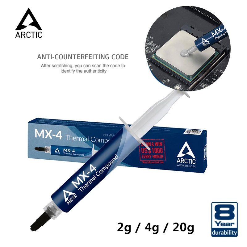 [READY STOCK] Arctic MX-4 High Performance Carbon Micro Thermal Paste ...