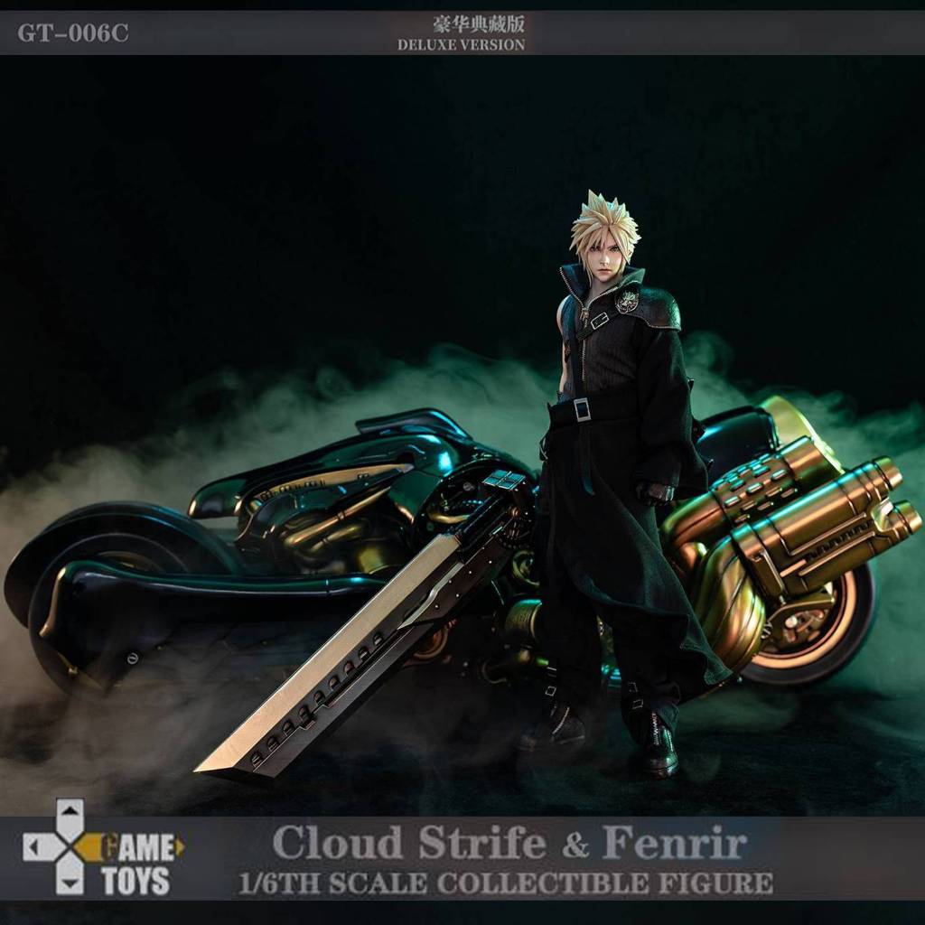 MIB～Final Fantasy VII Advent Children Cloud Strife & Fenrir Motorcycle ...