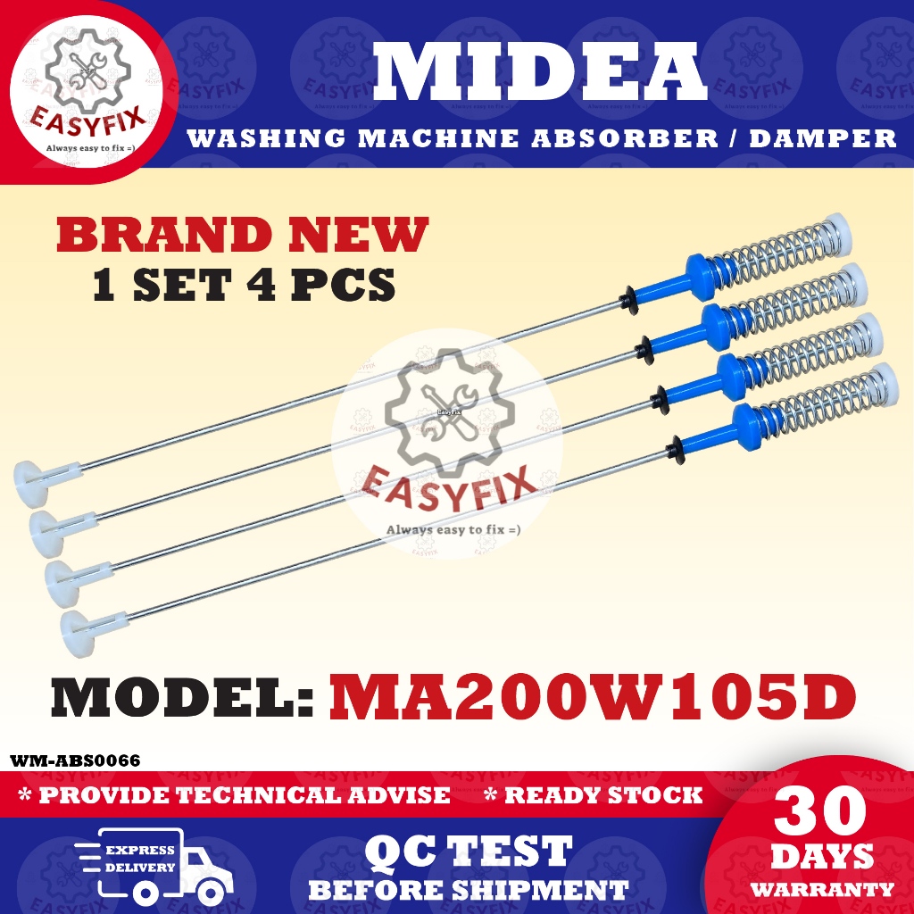 MA200W105D MIDEA Washing Machine Absorber (DAMPER) Suspension Rod ...