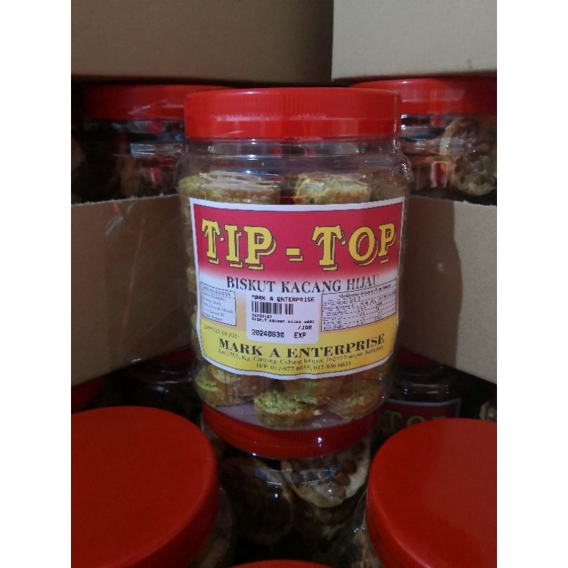 Biskut botol tip-top biskut kacang hijau-700g | Shopee Malaysia