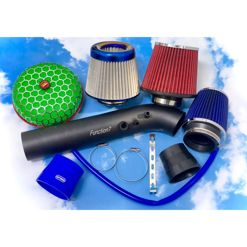(Combo Set)Open Pop Air Filter Intake Kit Matte Black Long Ram Pipe ...