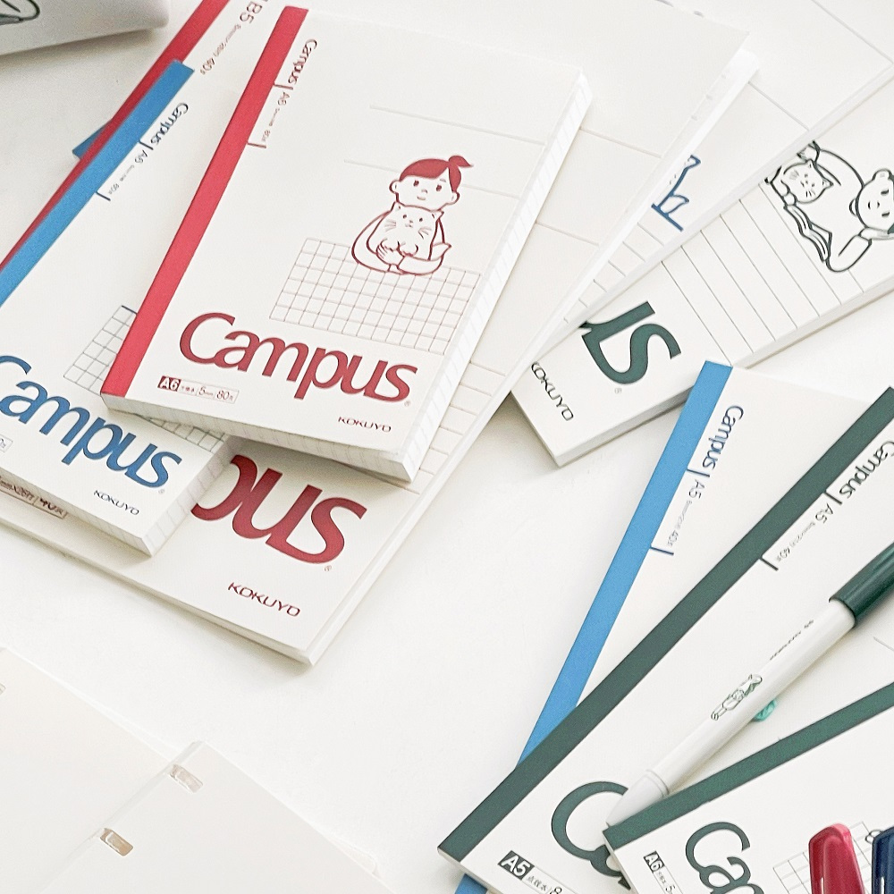 KOKUYO X NORITAKE CAMPUS NOTEBOOK - A6(GRID) / A5(8MM LINE) / B5(8MM LINE) (RANDOM COLOR ...