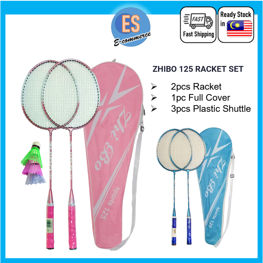 Badminton Raket Aluminum Racket with Shuttlecocks (2 Pcs) & Carrying ...