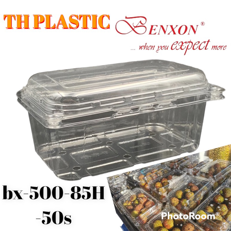 TH-BX-500-85H -50s- BENXON Fruit 500g Tray with Lock Disposable Plastic ...