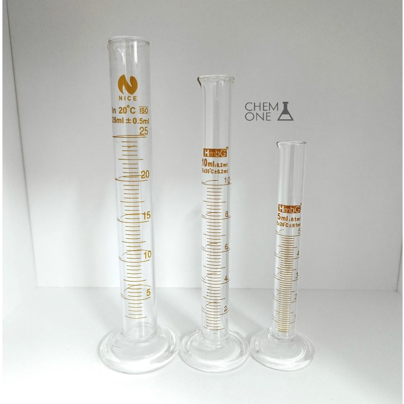 Glass Measuring Cylinder 5ml 10ml 25ml 100ml | Shopee Malaysia