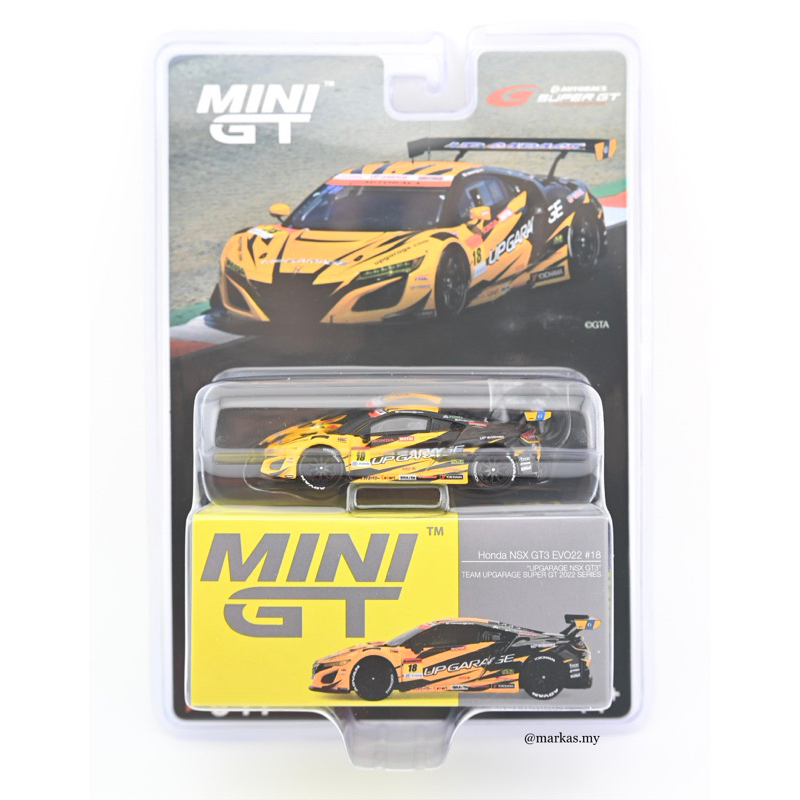 MINI GT JAPAN EXCLUSIVE 1/64 #541 HONDA NSX GT3 EVO22 #18 TEAM UPGARAGE ...