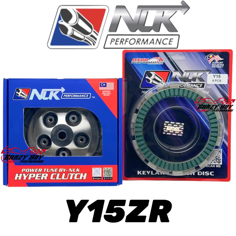 NLK PERFORMANCE HYPER CLUTCH FULL SET Y15ZR LC135 4S LC135 5S RS150 RSX SRL115 FI HYPERCLUTCH ...