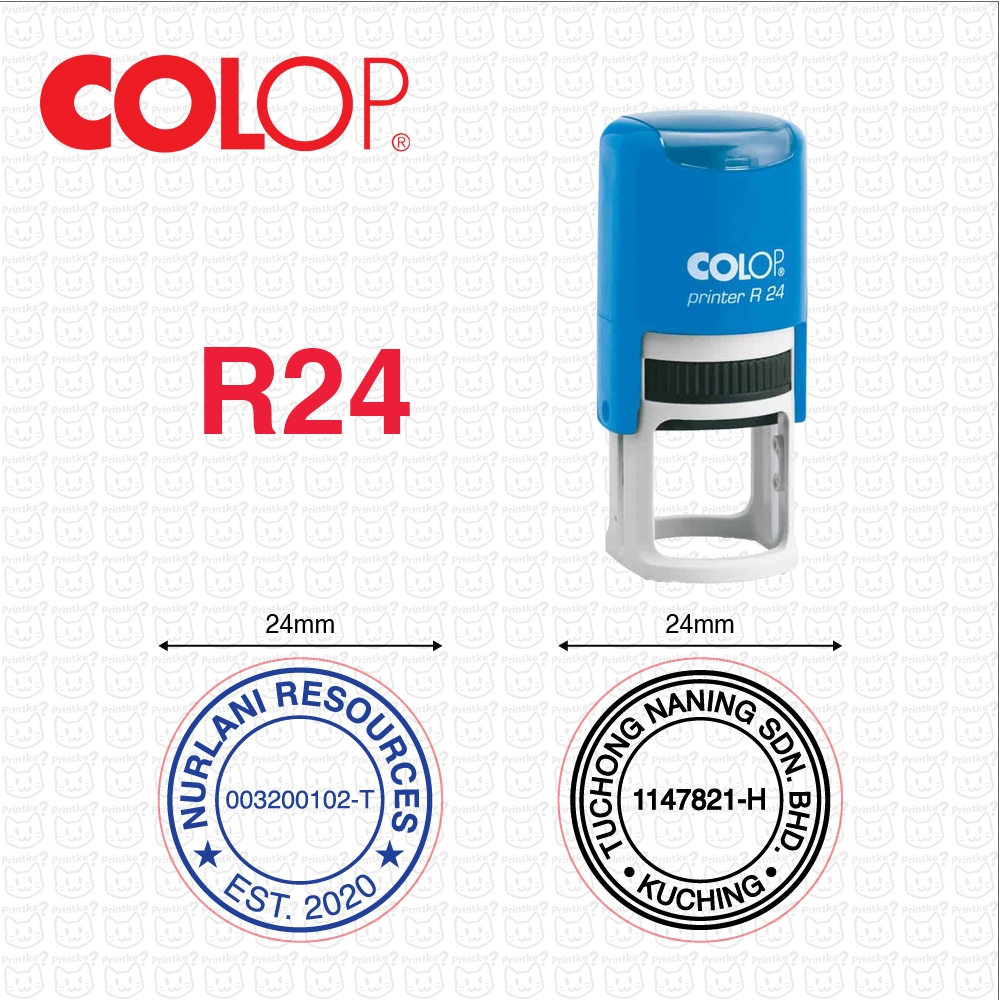 BULAT ROUND RUBBER STAMP/COMPANY STAMP/COP NAMA/BANK COP/COP SYARIKAT/COP MURAH/COP SEKOLAH/COP ...