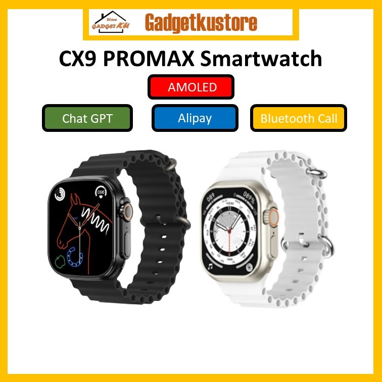 CX9 PROMAX Smartwatch 2.02 Inch AMOLED Screen AI ChatGPT NFC Sport ...