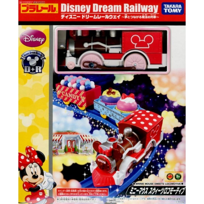 Takara Tomy Plarail Disney Dream Railway Minnie Mouse Sweets Locomotive ...