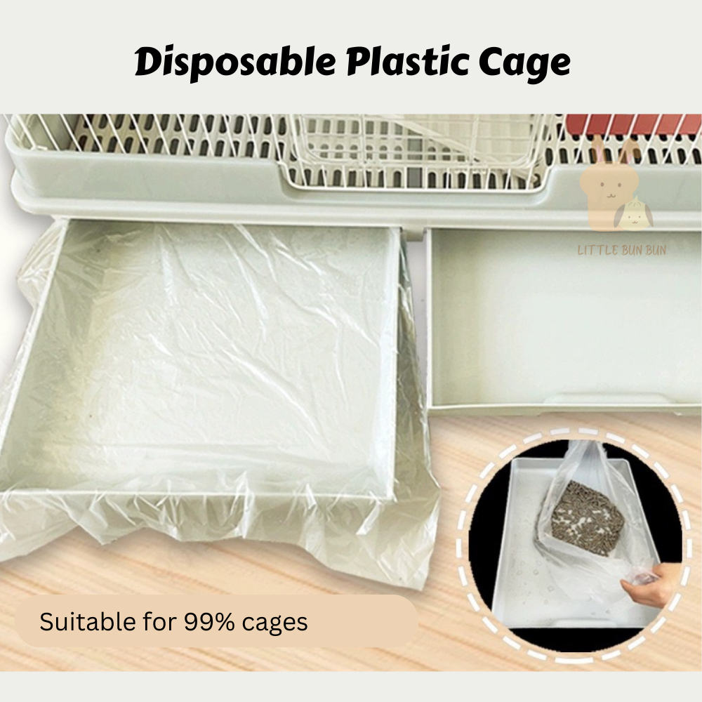 Pet Cage disposable plastic film (50pcs)plastic crates toilet litter ...