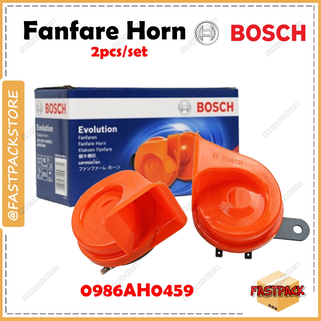 BOSCH Evolution Fanfare Horn Universal Compact Twin Car/Motor Bosch ...