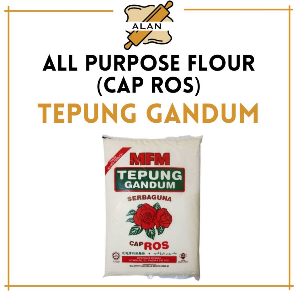 【CAP ROS】TEPUNG GANDUM | ALL PURPOSE FLOUR | 特级面粉 | Shopee Malaysia
