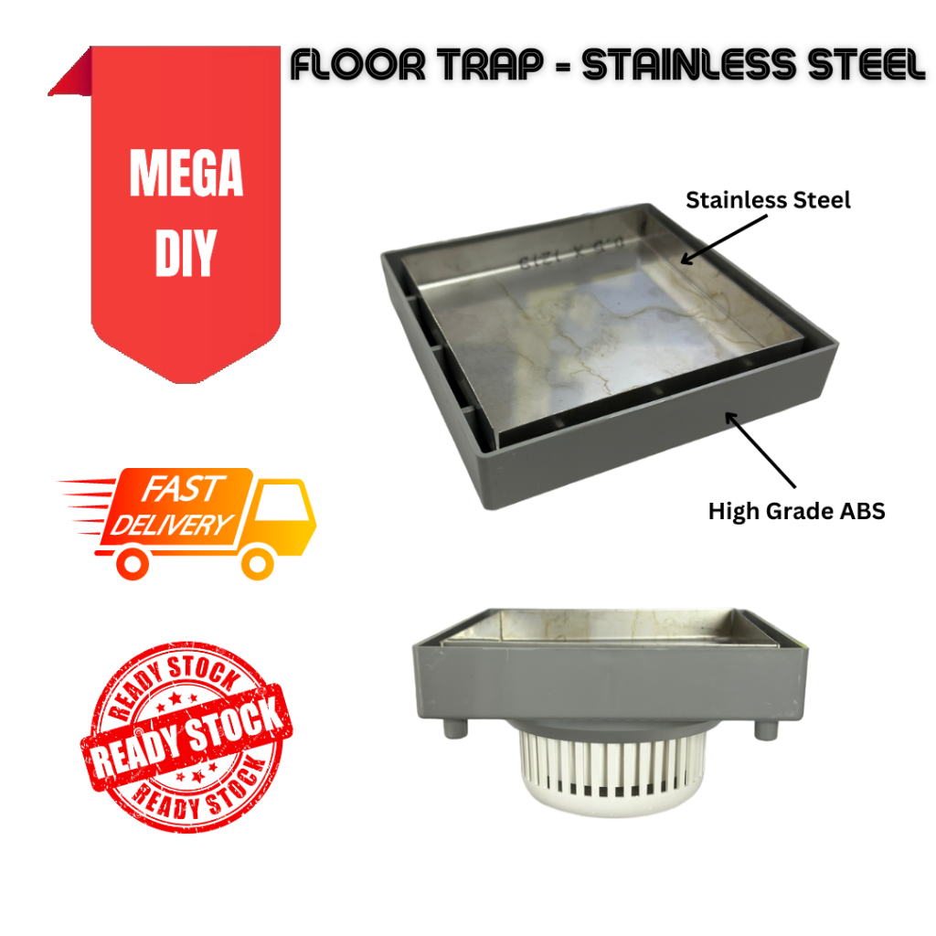 Wiraplas Stainless Steel Floor Grating Anti Cockroach Tile Insert Floor ...