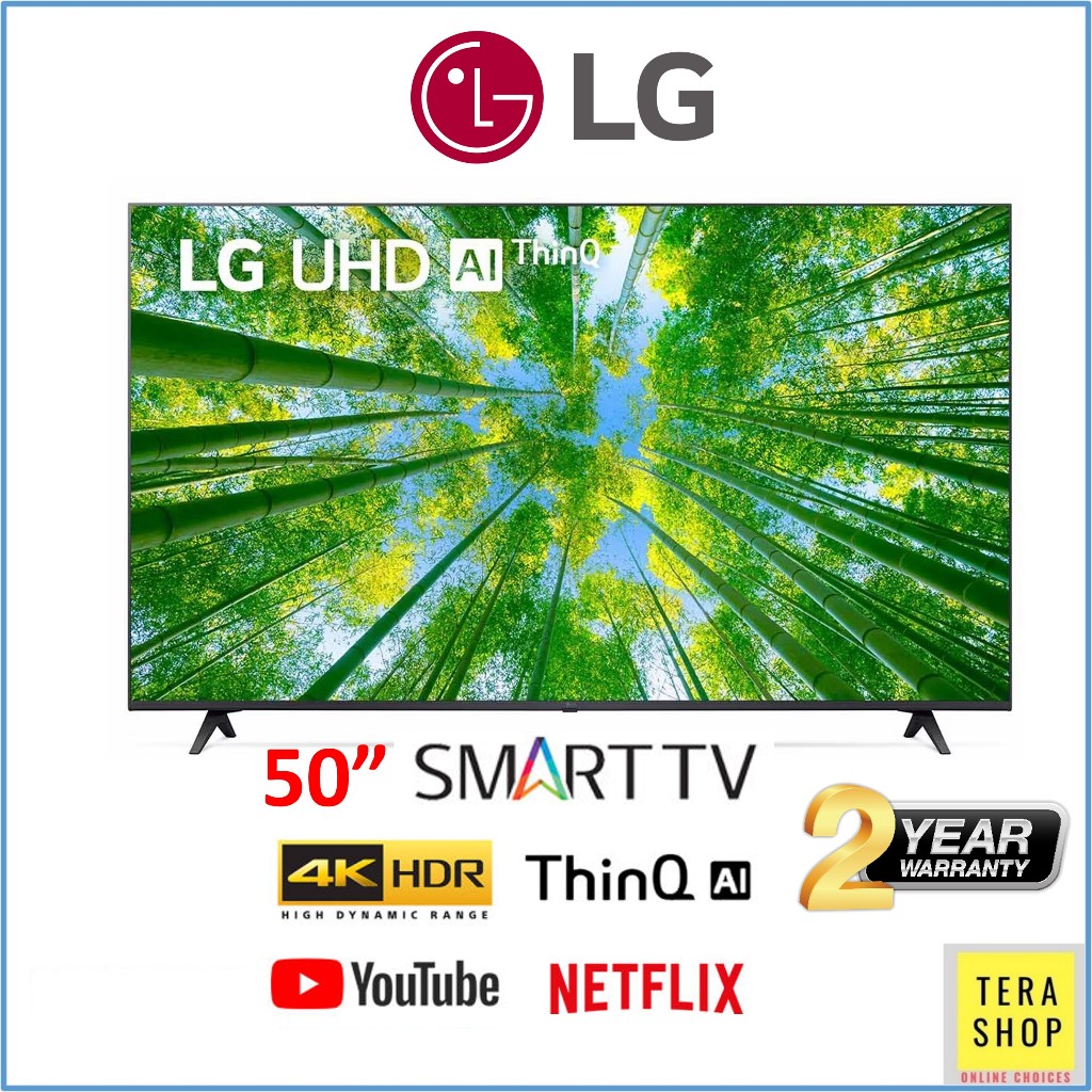 LG 50UQ8050PSB UQ80 Series 50 inch 4K Smart UHD TV with AI ThinQ ...