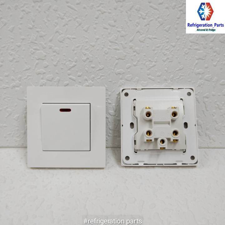 CZ putih suis soket 10a 13a 15a 20a aircond suis heater soket palam lampu kipas 白色插座开关 white ...