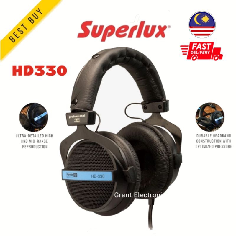 SUPERLUX HD330 SEMI OPEN DYNAMIC Audiophile Headphones | Shopee Malaysia