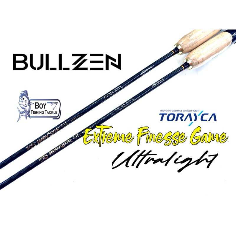 BULLZEN BS MONSTER EXTREME FINESSE GAME UL ROD ULTRALIGHT SPINNING ...