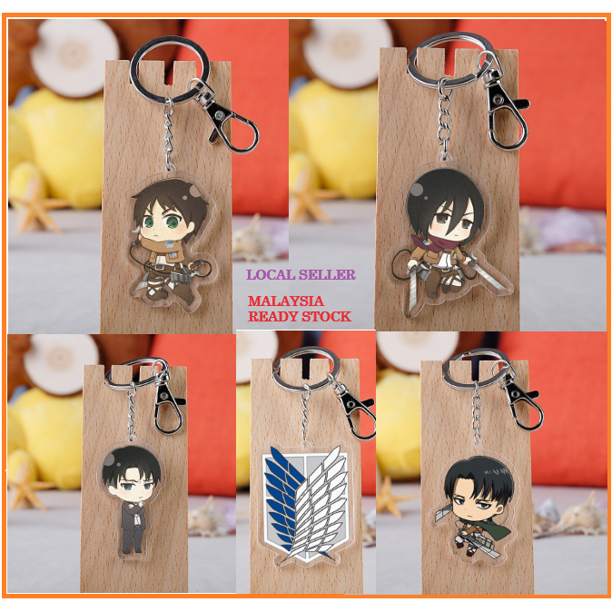 Attack On Titan Acrylic Keychain Keyring Anime Manga AOT Wings of ...