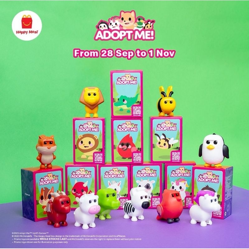 Mcdonald's Happy Meal Toys - Adopt Me | Shopee Malaysia