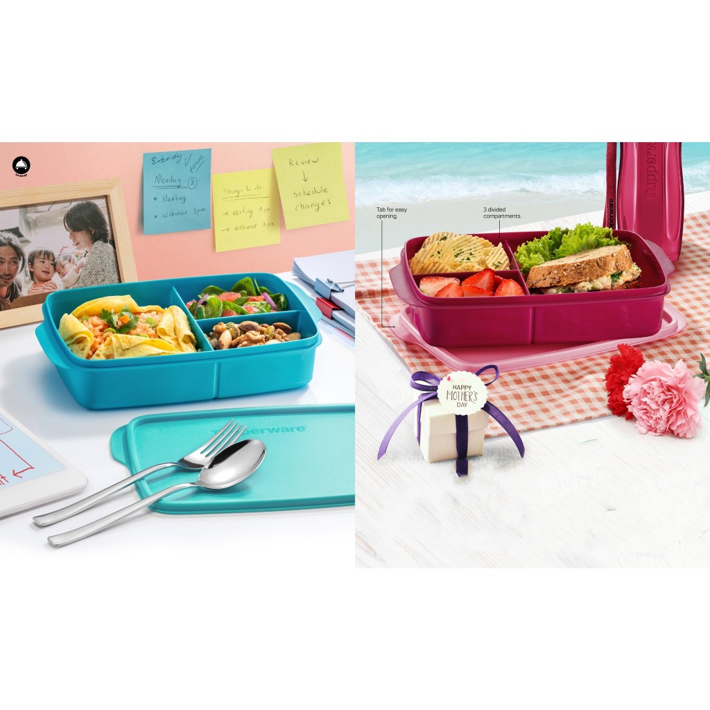 Tupperware Jollitup 1L/Bento/Bekal Makanan/Lunch Box(1 unit) | Shopee ...