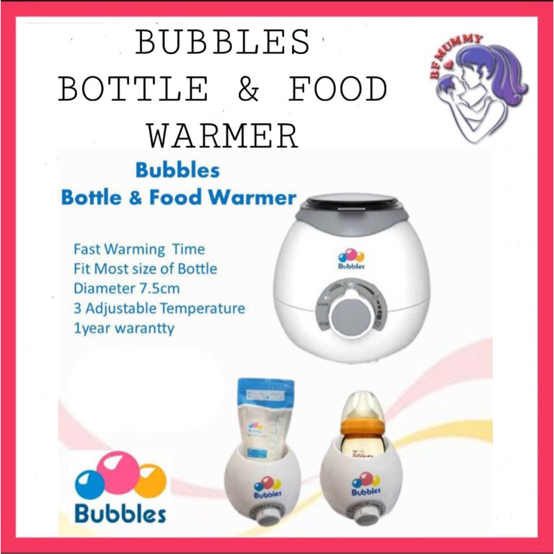BUBBLES BOTTLE & FOOD MULTI-FUNCTION BABY MILK WARMER | Shopee Malaysia