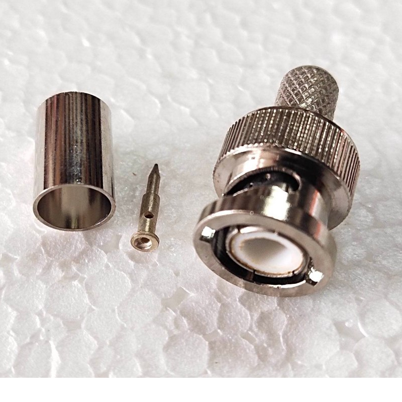 [2 UNITS]BNC MALE CONNECTOR RG 58 AND RG 6 | Shopee Malaysia