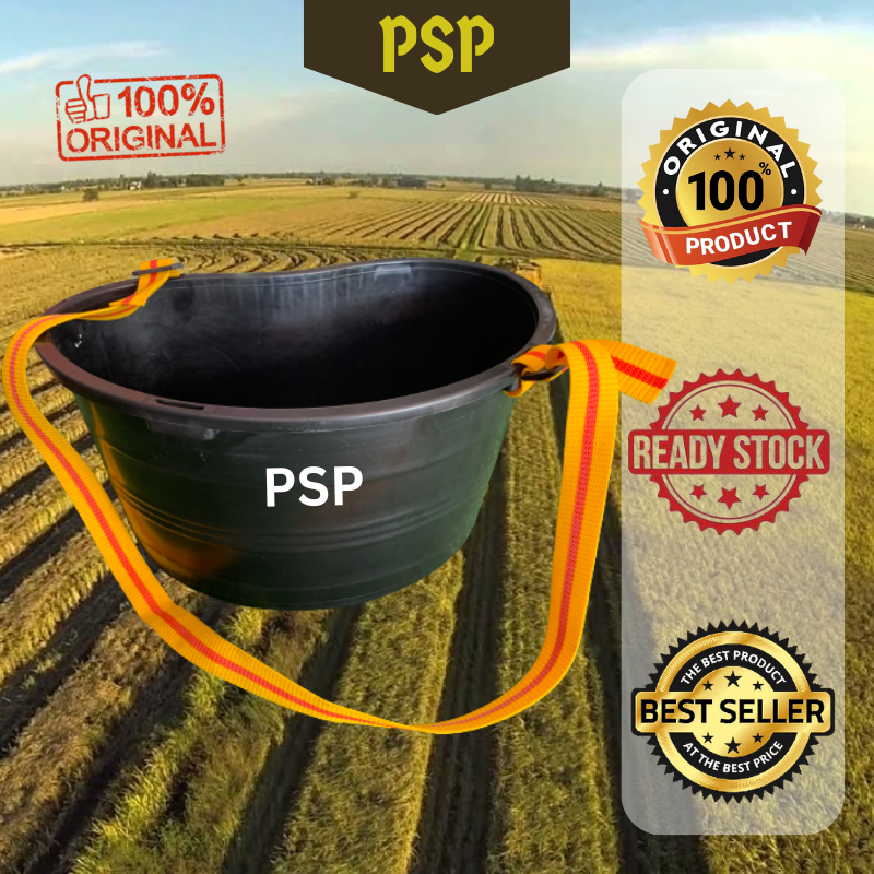 Tong tabur baja + tali galas / Boleh isi baja sebanyak 15kg-20kg ...