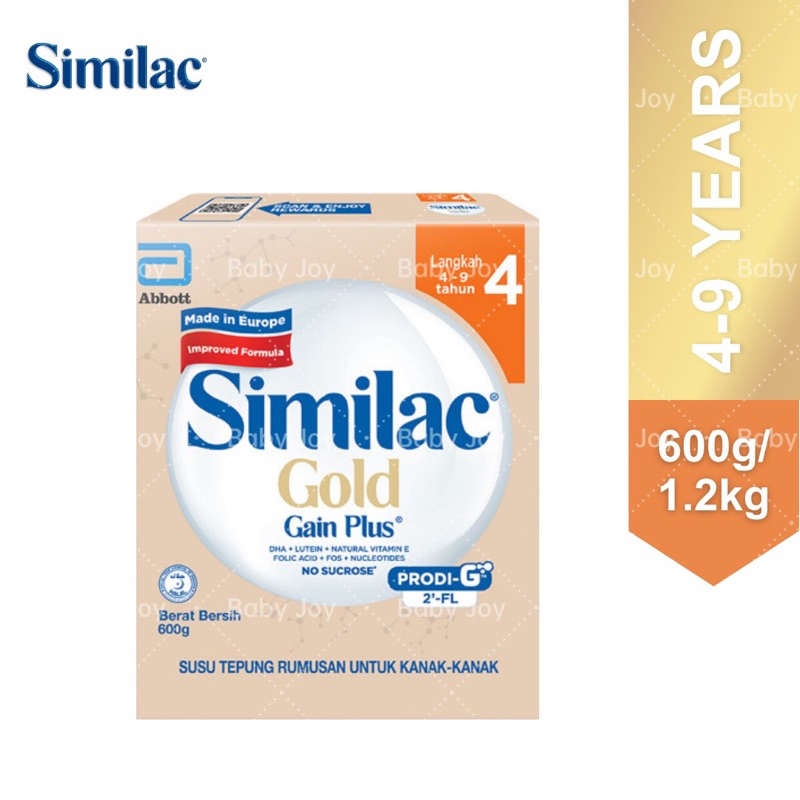 Similac Gold Gain Plus Step 4 (600g/1.2kg) | Shopee Malaysia