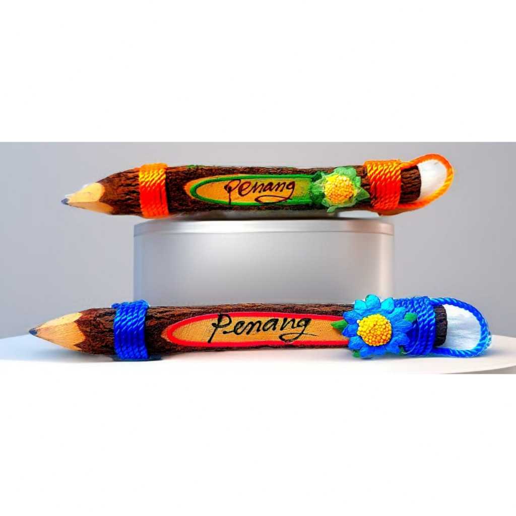 Penang Wooden Pencil Keychain | Shopee Malaysia