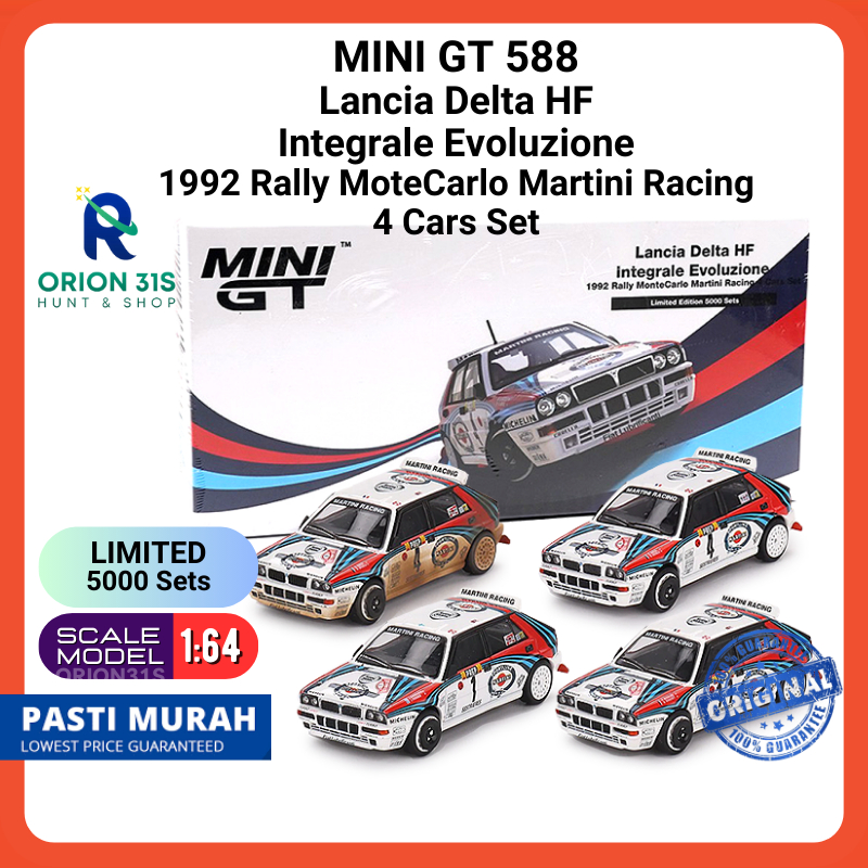Mini GT Lancia Delta HF Integrale Evoluzione 1992 Rally MoteCarlo ...