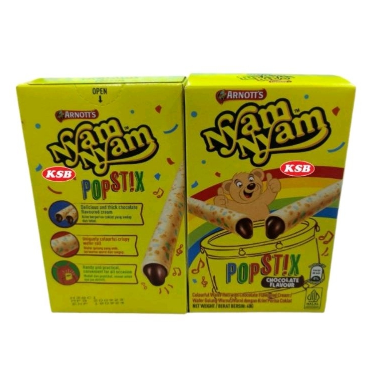 【48g】Nyam Nyam Pop Stix Chocolate Flavour | Shopee Malaysia