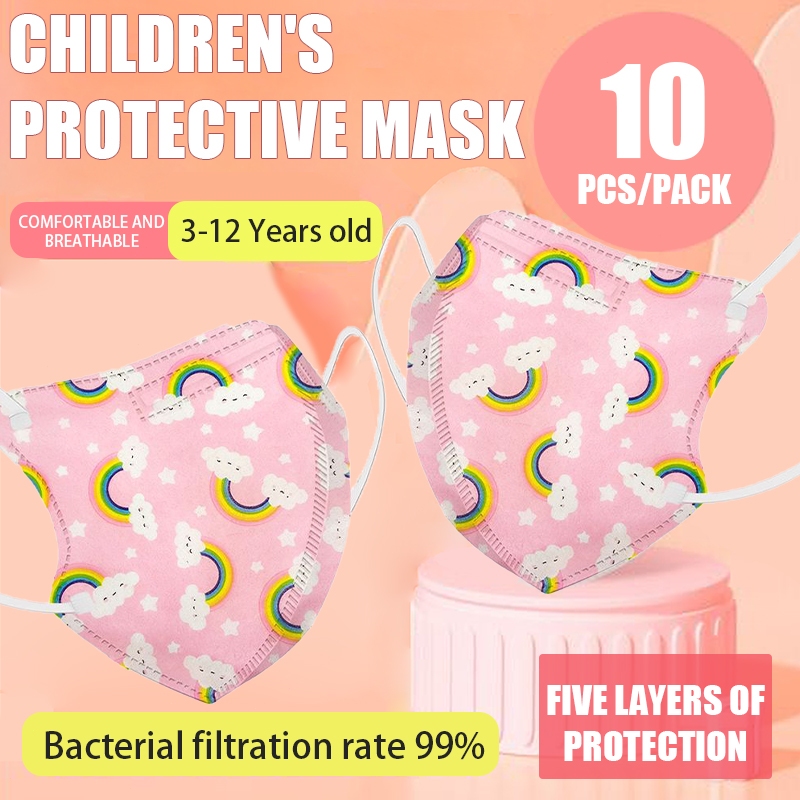 (FOR KIDS)50PCS KN95 Mask for Kids 5ply Protective duck bill ...