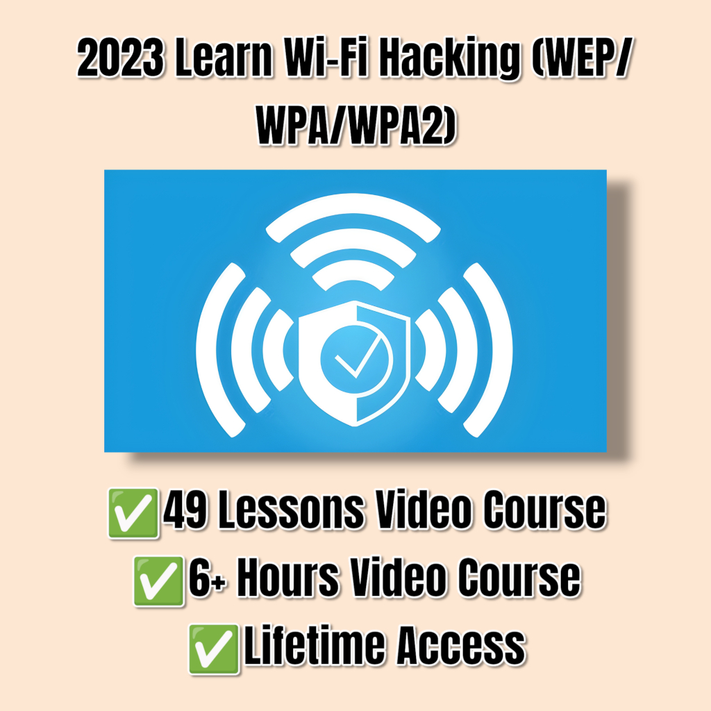 🔥[LIFETIME COURSE] 2023 Learn Wi-Fi Hacking Password Penetration ...