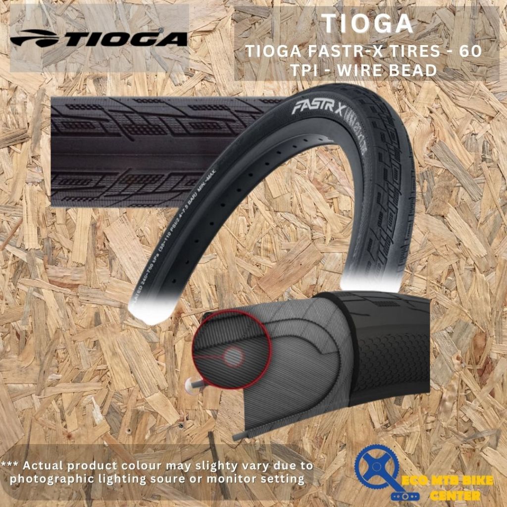 TIOGA TIRE FASTR-X 20"X1-3/8" / 20"X1-1/8" STEEL BEAD ( BMX ) | Shopee ...