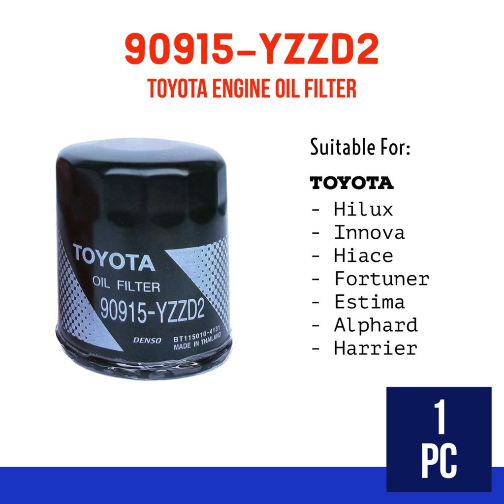 TOYOTA 90915-YZZD2 PENAPIS MINYAK - HILUX/ INNOVA/ HIACE/ FORTUNER ...