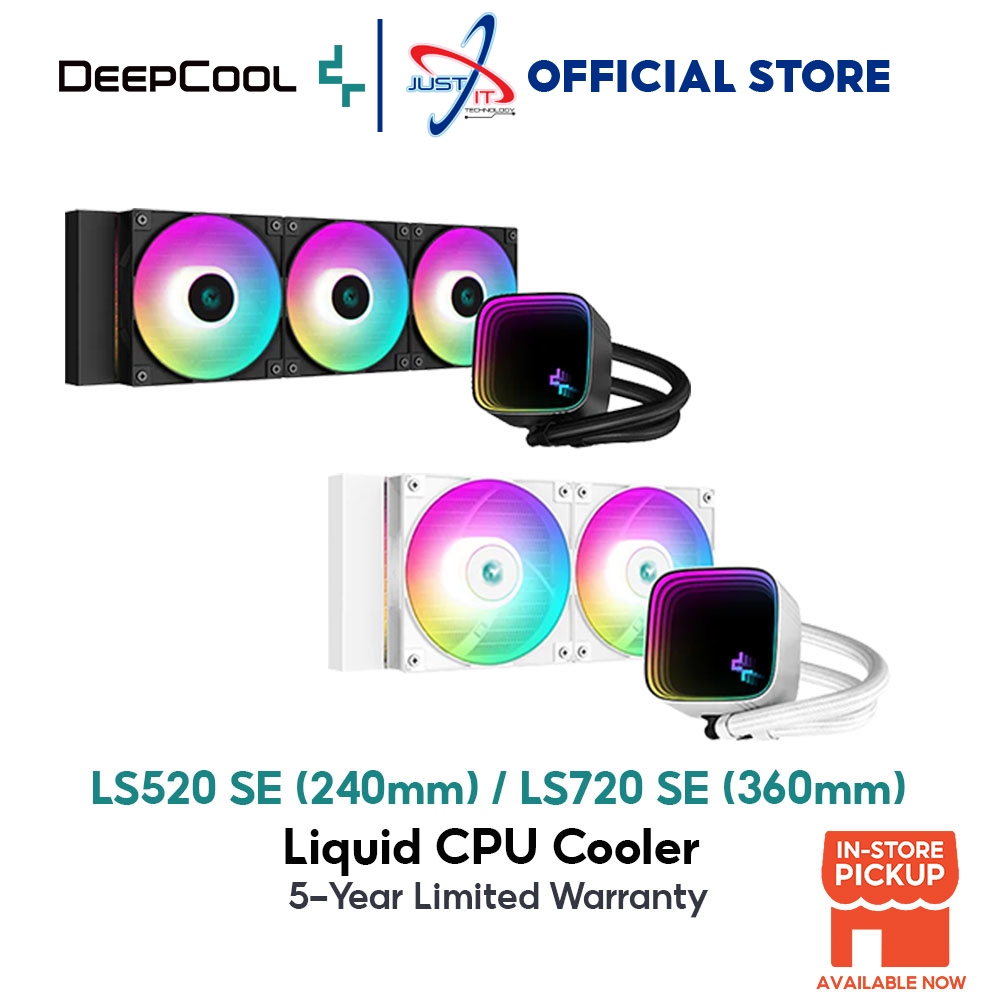DEEPCOOL LS520 SE / LS720 SE LIQUID CPU COOLER ( BLACK / WHITE ...